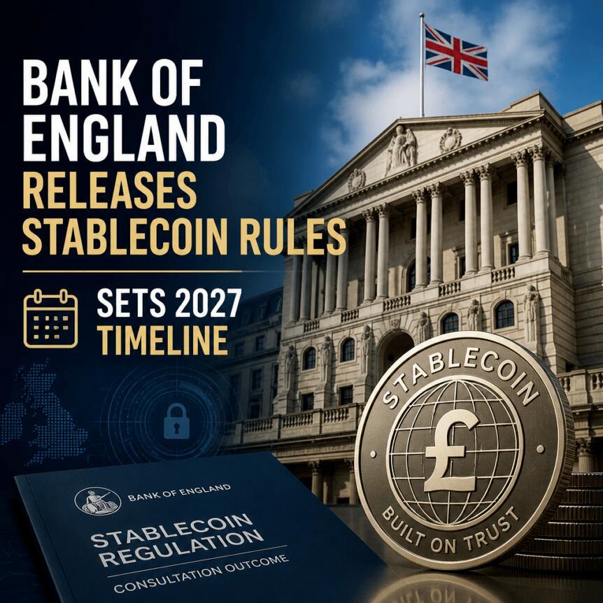 Bank Of England Releases Stablecoin Rules, Sets 2027 Timeline